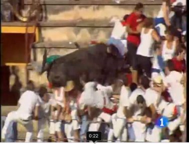 Bull Jumps Into Crowd (Terrifying Video) | SMSEO