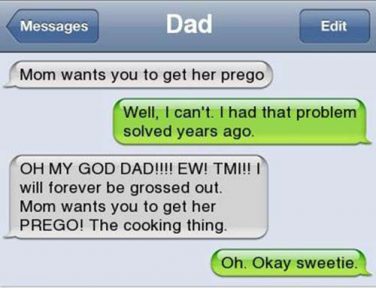 Why Parent's Shouldn't Text - 24 Awkward Parent Texts | SMSEO