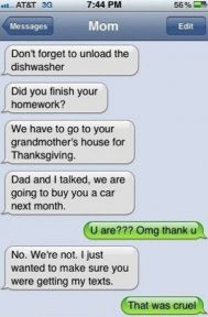 Why Parent's Shouldn't Text - 24 Awkward Parent Texts | SMSEO
